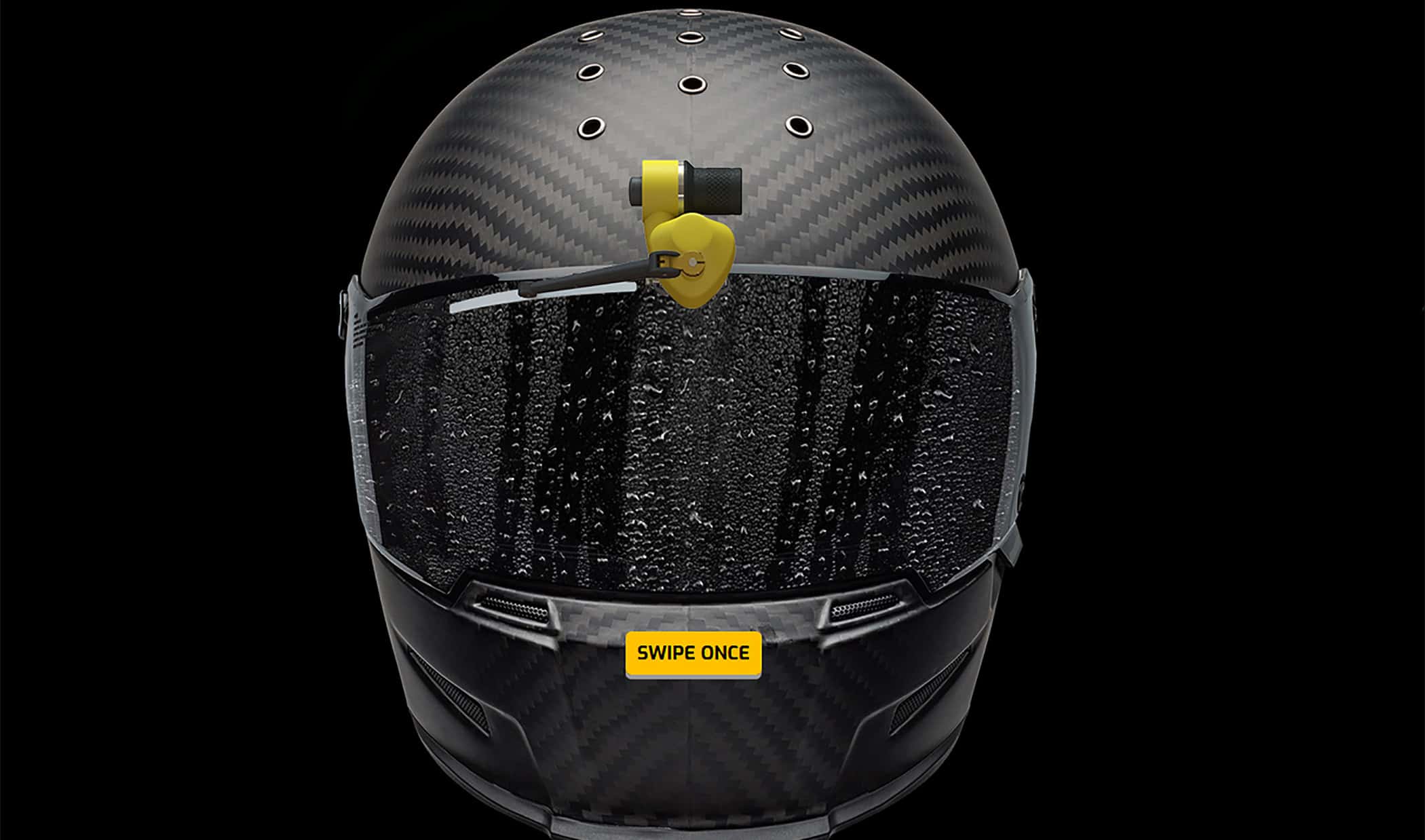Wipey Motorradhelm-Scheibenwischer: Sicherer unterwegs bei Regen