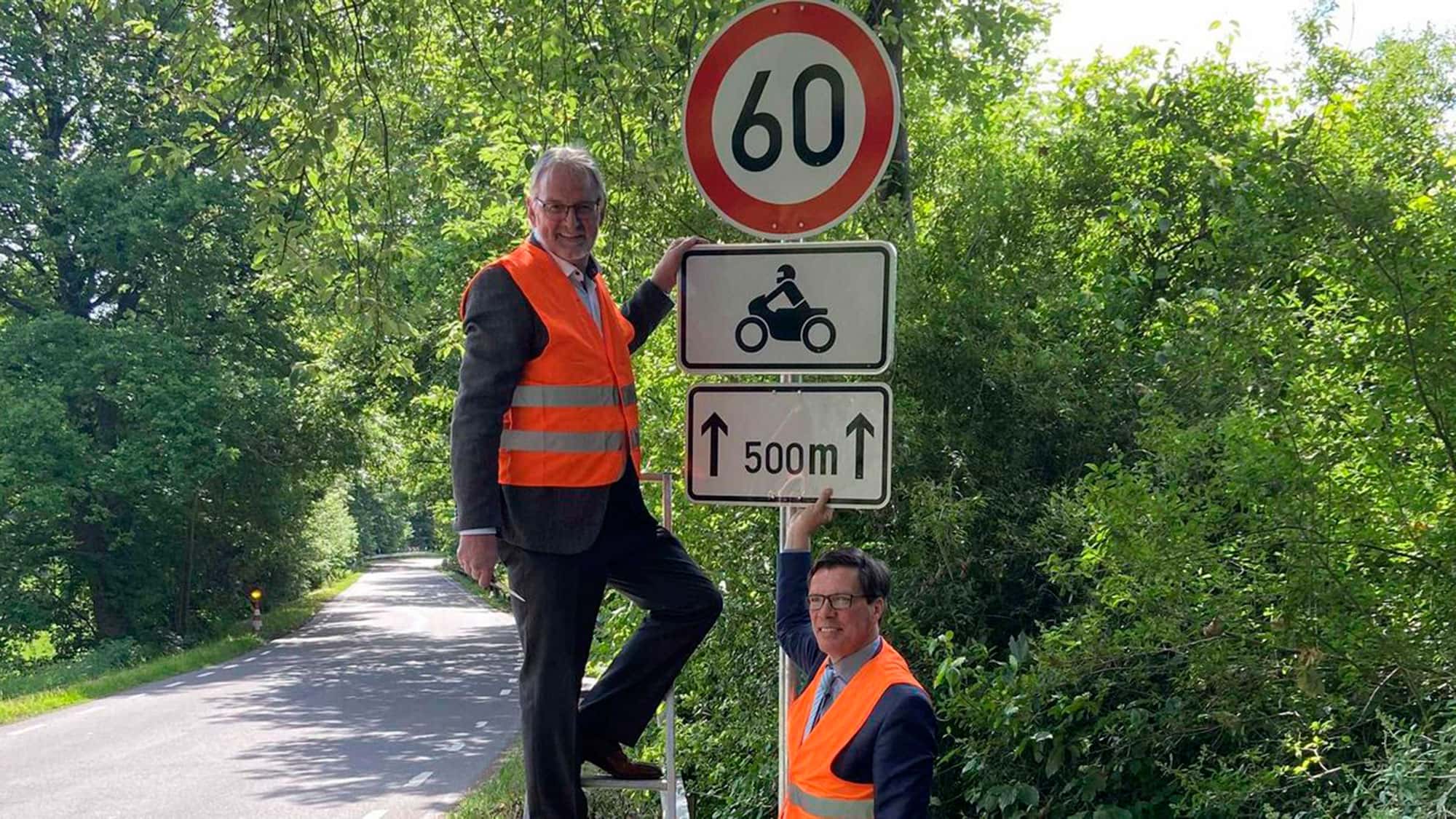 BVDM-Demonstration gegen einseitiges Tempolimit für Motorradfahrer