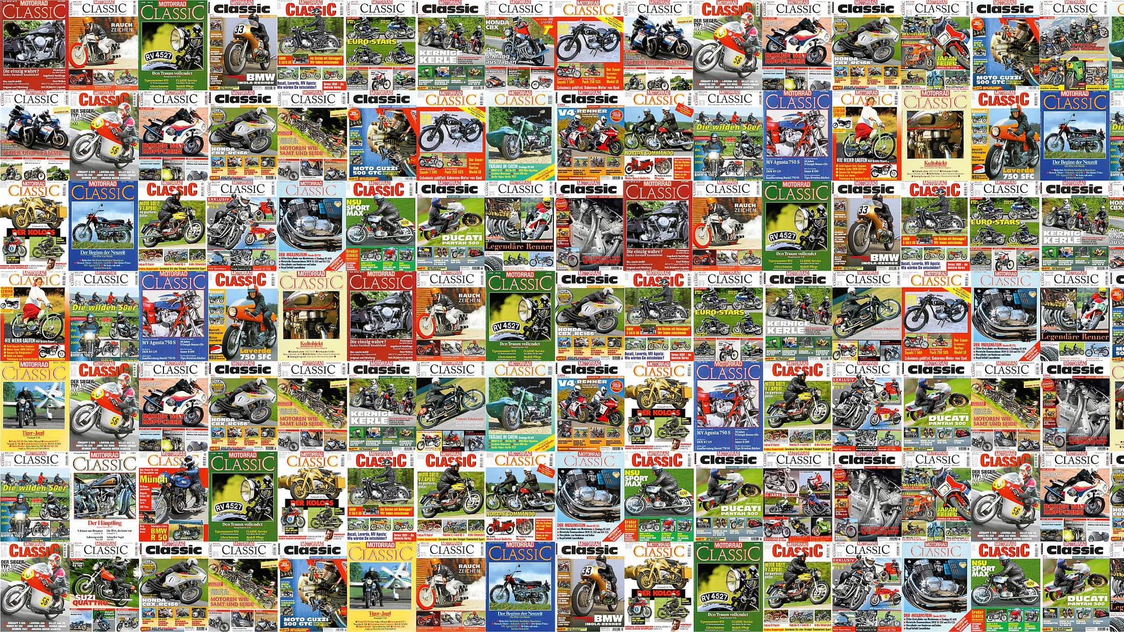 MOTORRAD Classic-Jahresinhaltsverzeichnisse